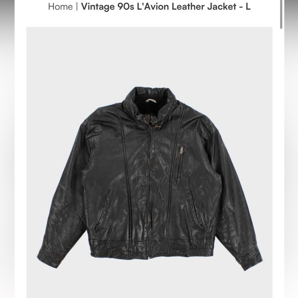 L’Avion | Jackets & Coats | Rare Vintage Bomber Jacket 9s Furfleece Lined Genuine Leather Lavion ...